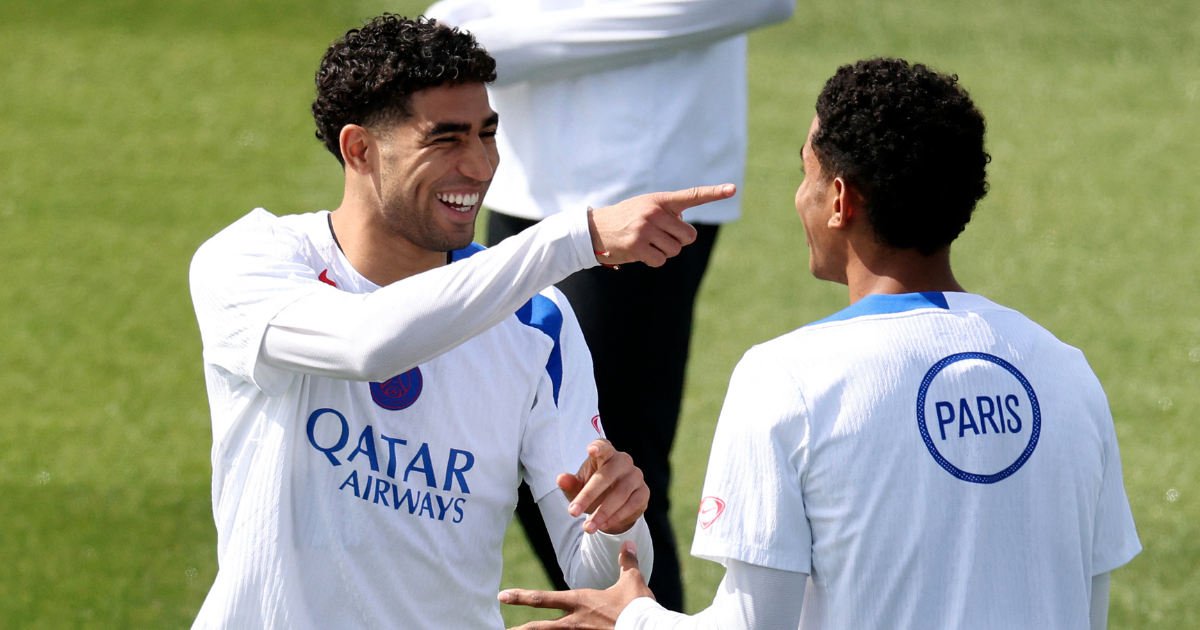 LdC: Hakimi reprend l'entraînement collectif avant la finale PSG ...